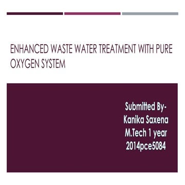 Pure oxygen system | PPTX