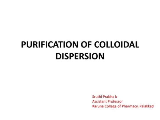 DLVO theory-Stability of colloids ( lyophobic ) | PPTX