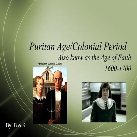 Puritan powerpoint RREAAAAAAALLL | PPT