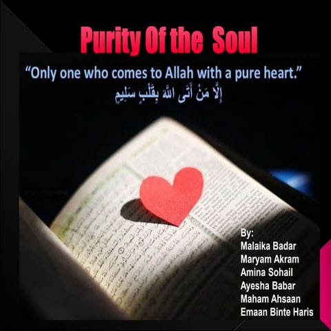 Purity of Soul- III | PPTX