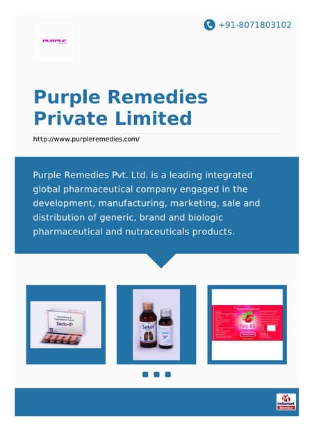 Purple Remedies Private Limited presentations