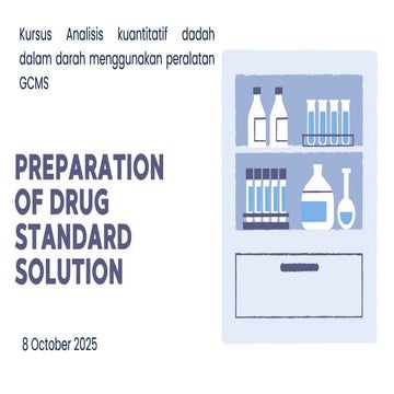 Preparation of drugs standard solution in forensic | PDF