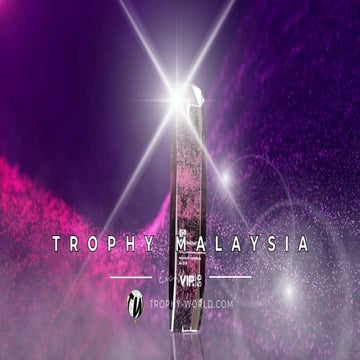 Purple Crystal Trophies at Trophy-World Malaysia | Custom Trophies ...