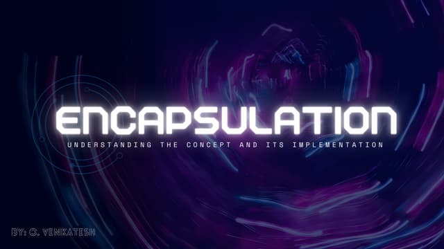 Encapsulation In Python What Encapsulation Actually Means Pdf