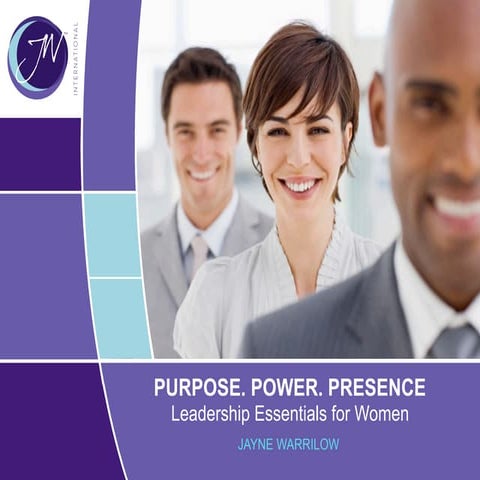 Purpose. Power. Presence. Leadership essentials for women. | PDF