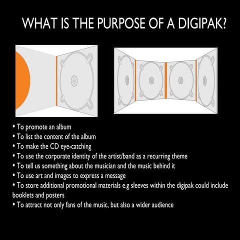 Purpose of a digipak | PPT
