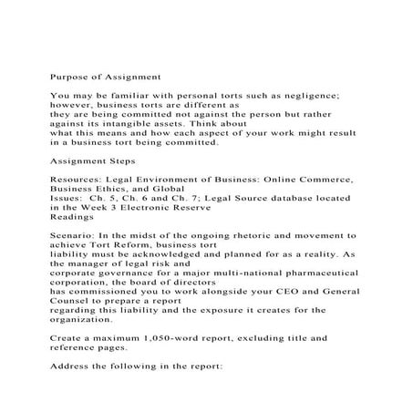 Purpose of Assignment You may be familiar with personal to.docx