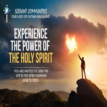 Topic 1 PURPOSE OF MAN (Basic Charismatic Renewal) | PPTX