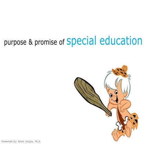 Purpose & Promise Of Special Education | PDF
