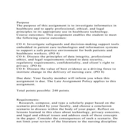 PurposeThe purpose of this assignment is to investigate inform.docx