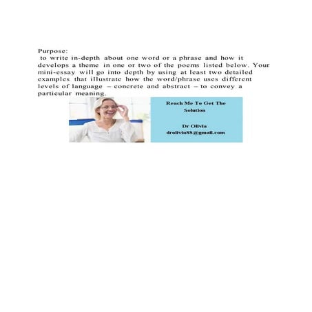 Purpose to write in-depth about one word or a phrase and how | DOCX