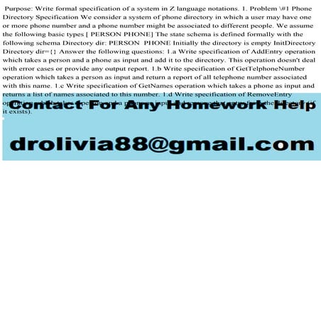 Purpose Write Formal Specification Of A System In Z Language Notatiopdf 