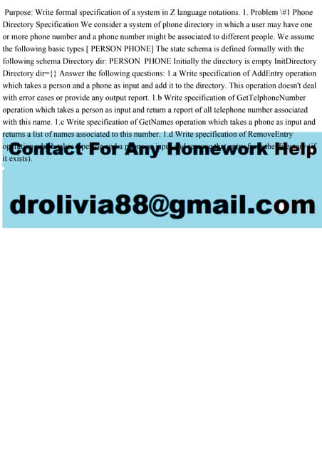 Purpose Write Formal Specification Of A System In Z Language Notatiopdf
