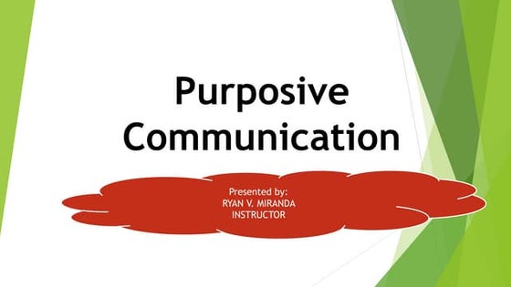 Purposive Communication Lesson 1: Nature, Elements, and Functions of Verbal and Non-verbal ...