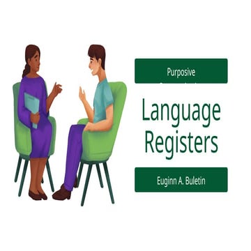 Purposive Communication Language Registers | PPTX