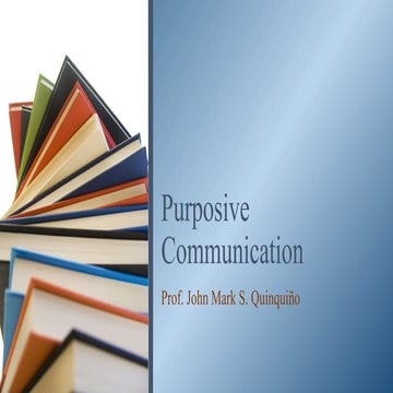 Purposive Communication Chapter 1.pdf ppt | PDF