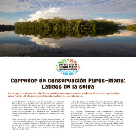 "Purús-Manu" for Caretas Magazine | PDF