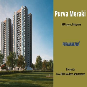 Purva Meraki HSR Layout Bangalore -E-Brochure | PPT