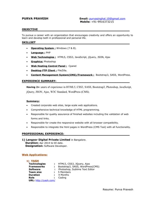 Andraz Zuccato CV (Front End Developer) | PDF