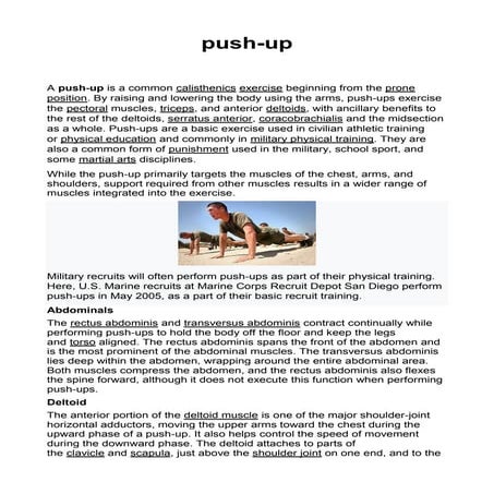 Push up | PDF