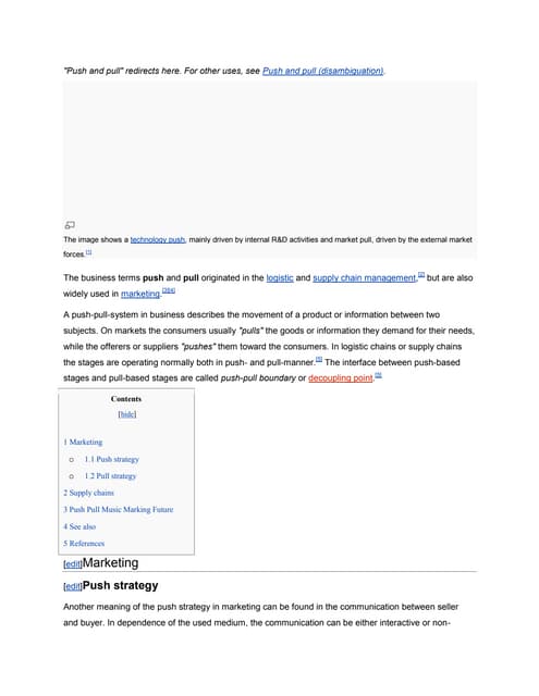 Push pull strategy | DOC