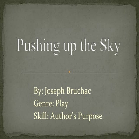 Pushing Up the Sky vocab | PPT