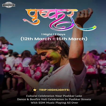 Holi in Pushkar – Pushkar Holi Package From Delhi | Voyagers Beat | PDF