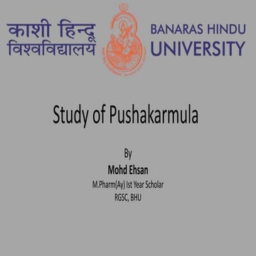 Pushkarmula (Inula racemosa) with Ayurvedic descriptions | PPTX