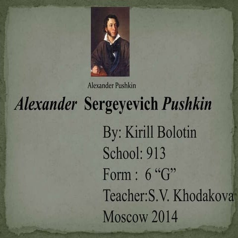 Pushkin | PPTX