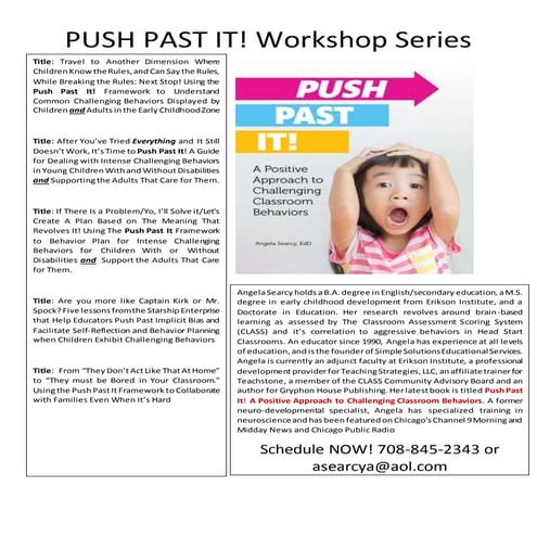 Push past it workshop series flyer | DOCX