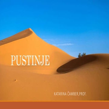 Pustinje | PPTX