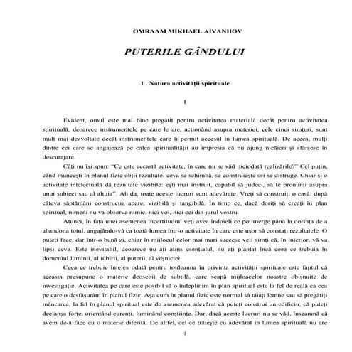 Puterea gindului | PDF