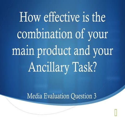 Media Evaluation Question 2 | PPT