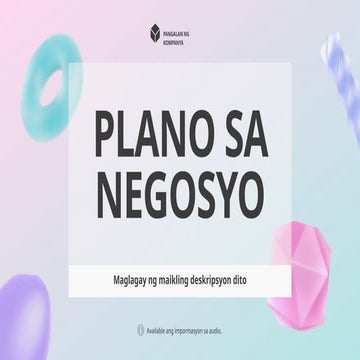 Puti Pink Teal 3D Plano sa Negosyo Presentasyon sa Negosyo.pptx
