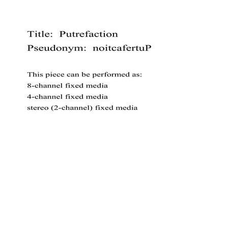 Putrefaction score waste l and | PDF