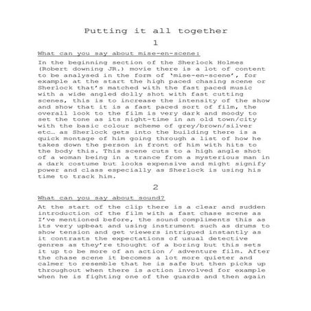 Shawshank redemption opening scene analysis | DOCX