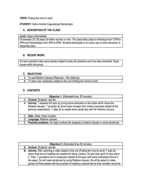 Lesson plan 1..................................... | PPT