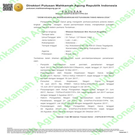 Putusan 216 pid.b_2017_pn.grt_20210826 | PDF