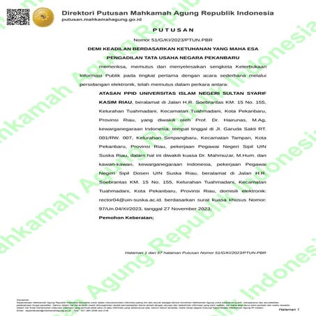 putusan_51-G-K-2023-Keterbukaan Informasi Publik.PTUN Pekanbaru.pdf