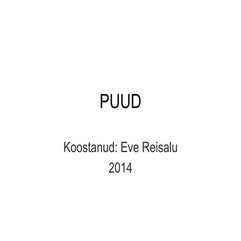 Puud | PPTX