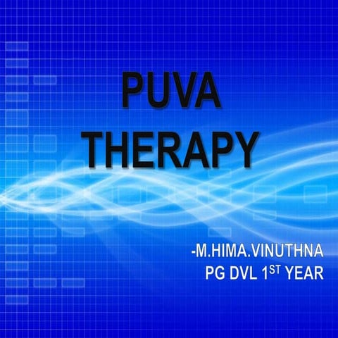 Puva therapy | PPTX