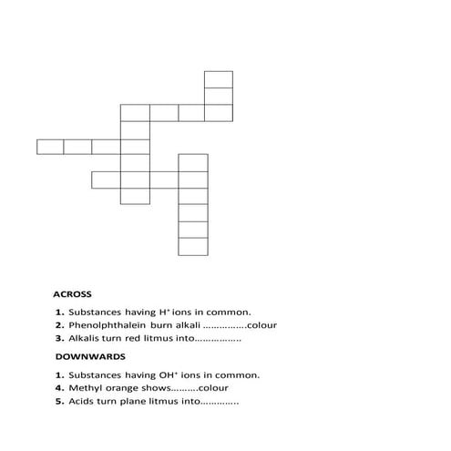 Puzzle chemistry | DOCX