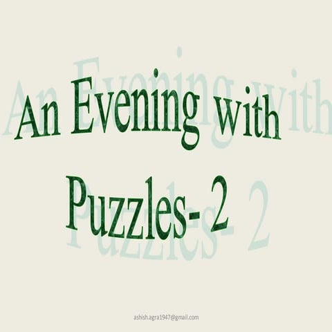 Classic Puzzles-2 | PDF