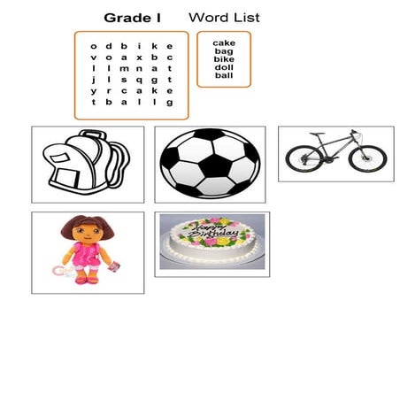 word puzzle 1st grade | PDF