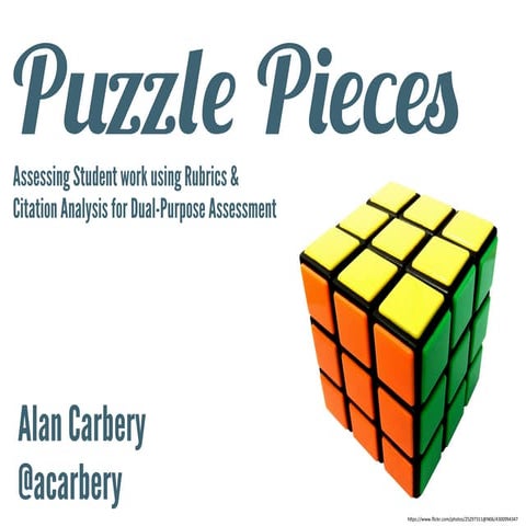 Puzzle Pieces: Assessing Student Work using Rubrics & Citation Analysis ...