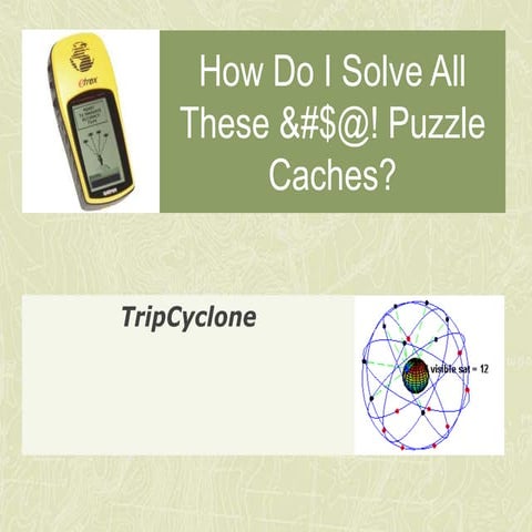 Geocaching Puzzle Resources | PPTX