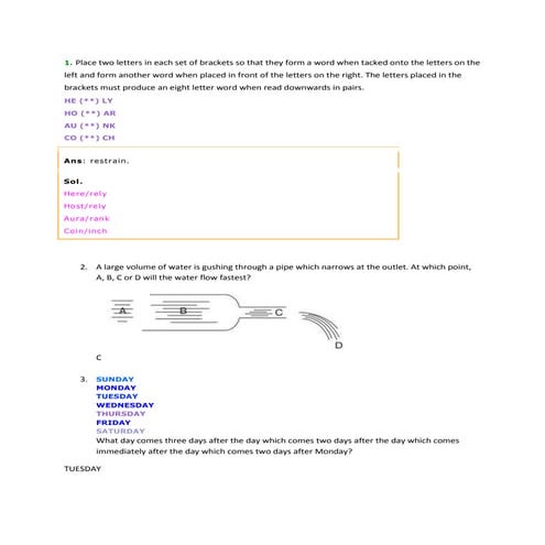 Puzzles with solutions | PDF