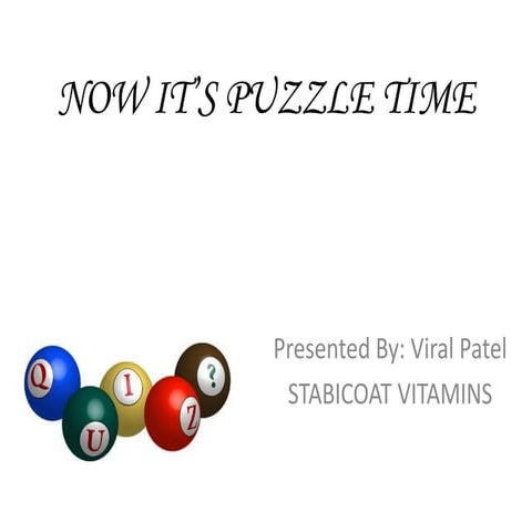 Puzzle time | PPT