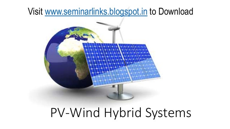 PV Wind Hybrid Systems