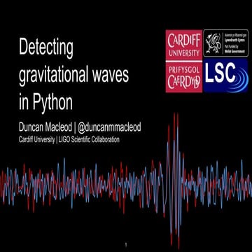 Detecting gravitational waves in Python | PPTX | Web Development | Internet